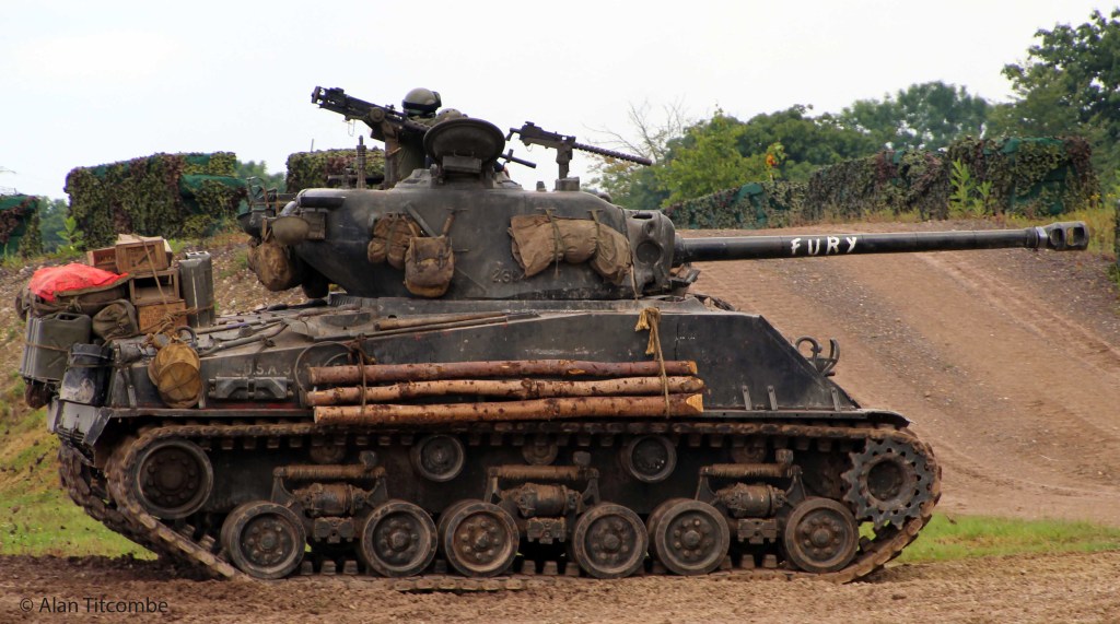 Sherman M4E8 (from film Fury) pic 2 – Trains, Tanks & Planes
